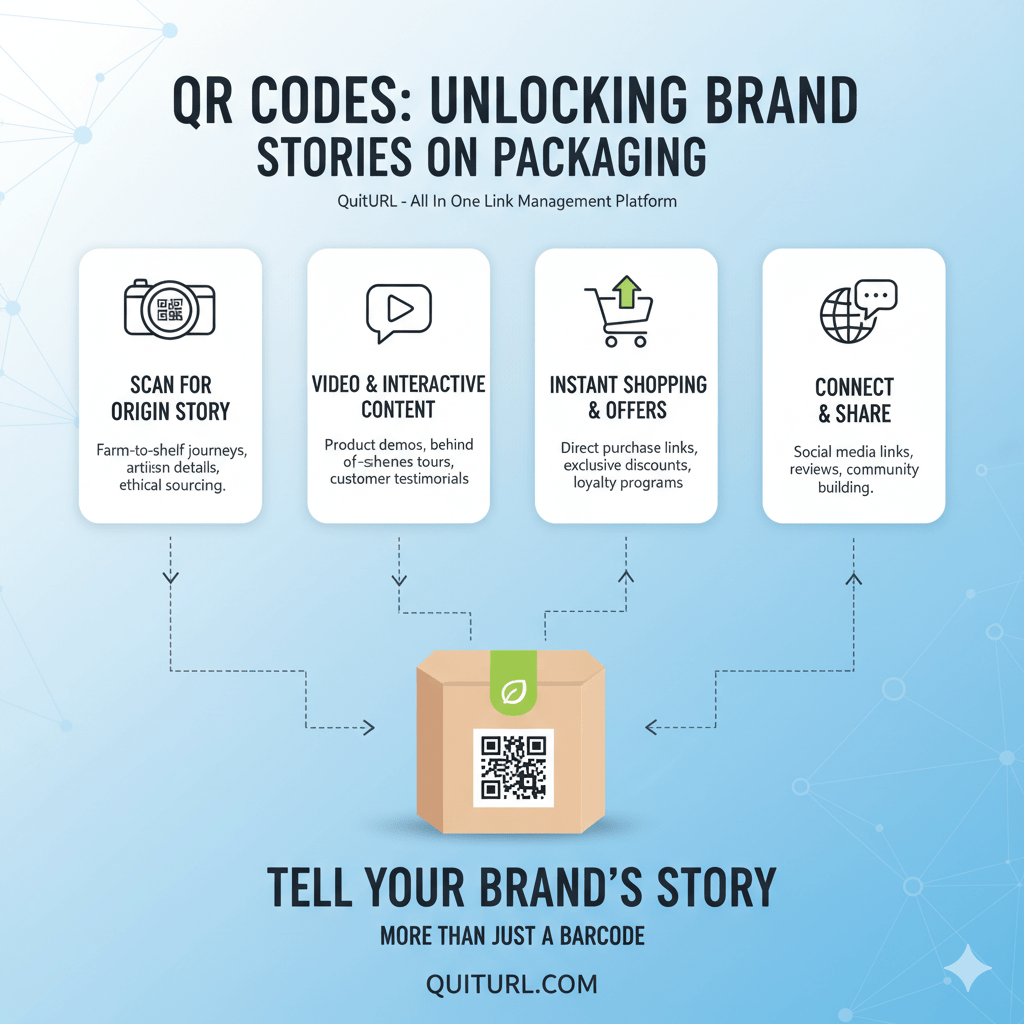How QR Codes Help Brands Tell Their Story on Product Packaging - QuitURL